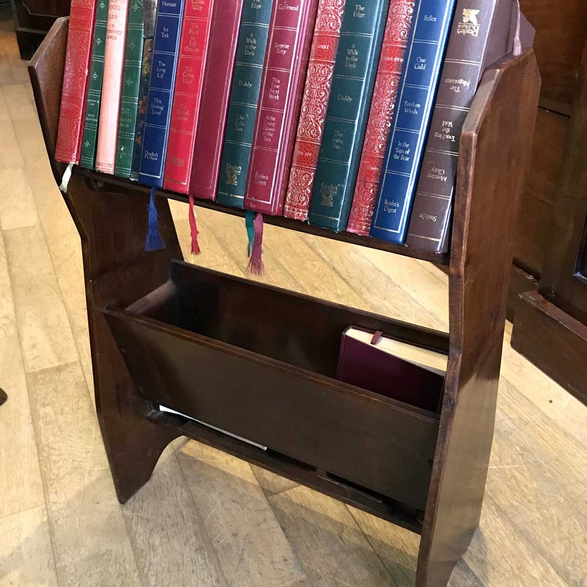 Edwardian Mahogany Book Trough / Stand - Richmond Hill Antiques